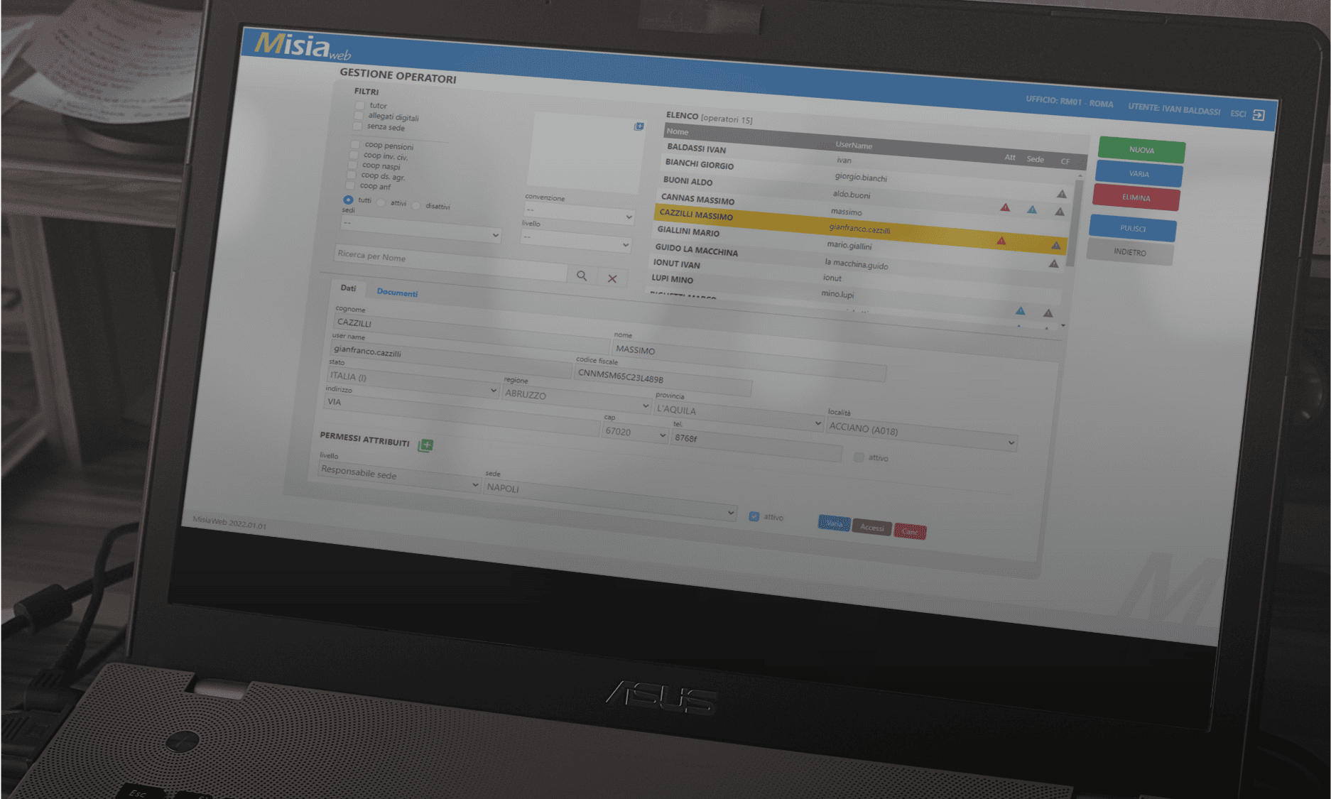 MISIA WEB - Software for patronages and trade unions - DEV4U - Crafting the bit